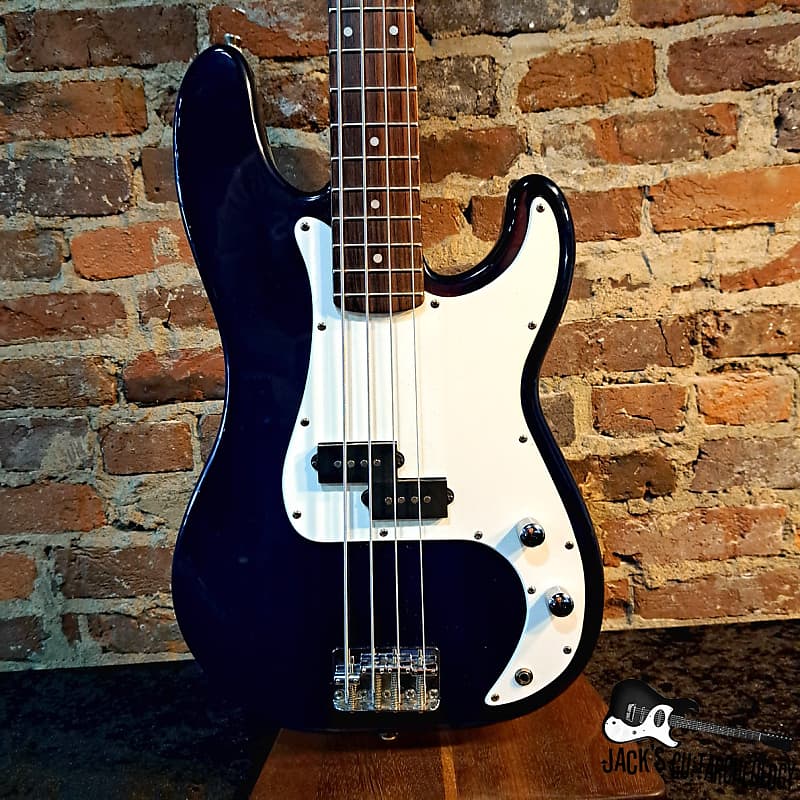 Partscaster P-Style Bass w/ MOJO (2000s - Navy Blue) | Reverb