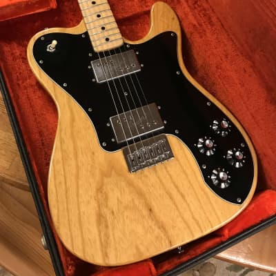 Fender Telecaster Deluxe With Factory Tremelo 1974 Black | Reverb