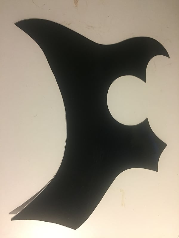 Custom Acoustic guitar Johnny Cash style scratchplate | Reverb