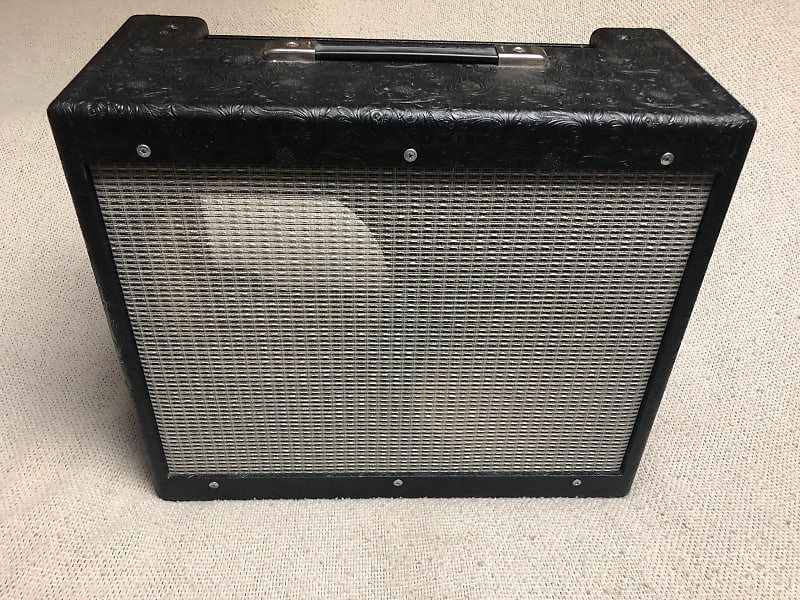 Tweed Super 5E4 Style Amp Cab Cabinet 2x10 Black Tooled | Reverb