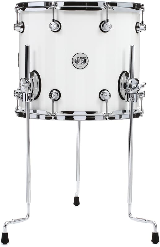 DW Design Series Floor Tom - 12 x 14 inch - Gloss White | Reverb