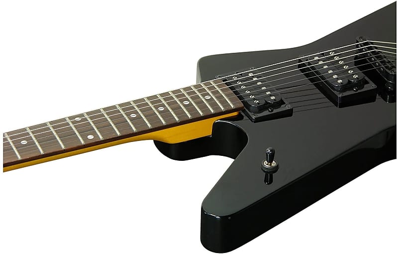 Dean ML X Left Handed Bolt On Classic Guitar, Black | Reverb