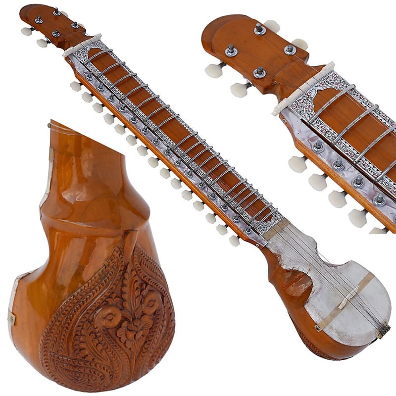 Esraj 4 Main 15 Sympathetic Strings Tun Wood With Hard | Reverb UK