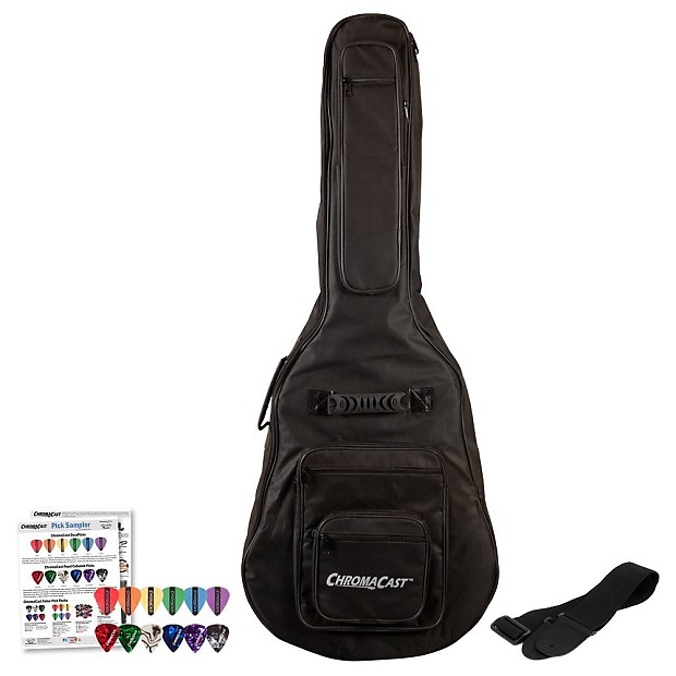 ChromaCast Acoustic Guitar 6-Pocket Padded Gig Bag with | Reverb