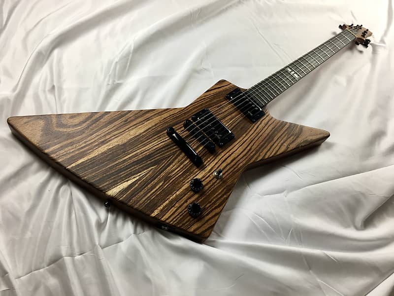 Black Diamond Custom Shop Xpro explorer guitar w/case (EMG | Reverb