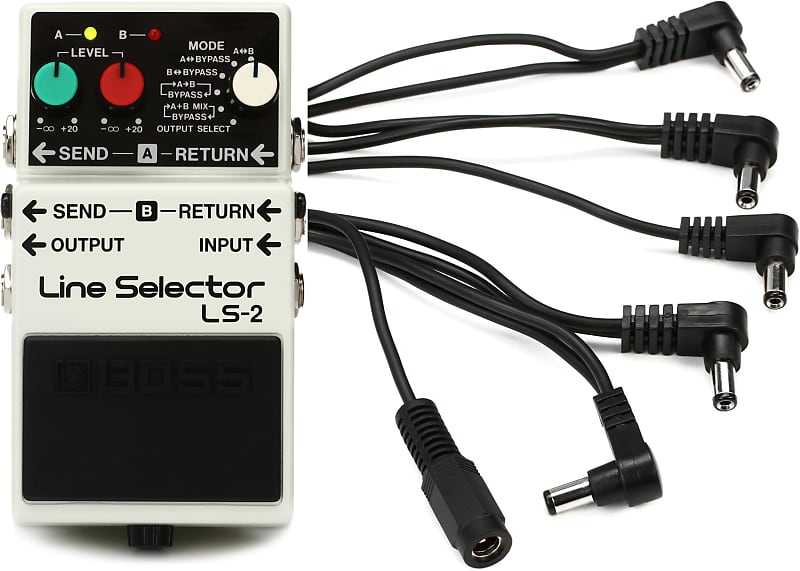 Boss LS-2 Line Selector Pedal Bundle with Truetone MC5 1 SPOT | Reverb