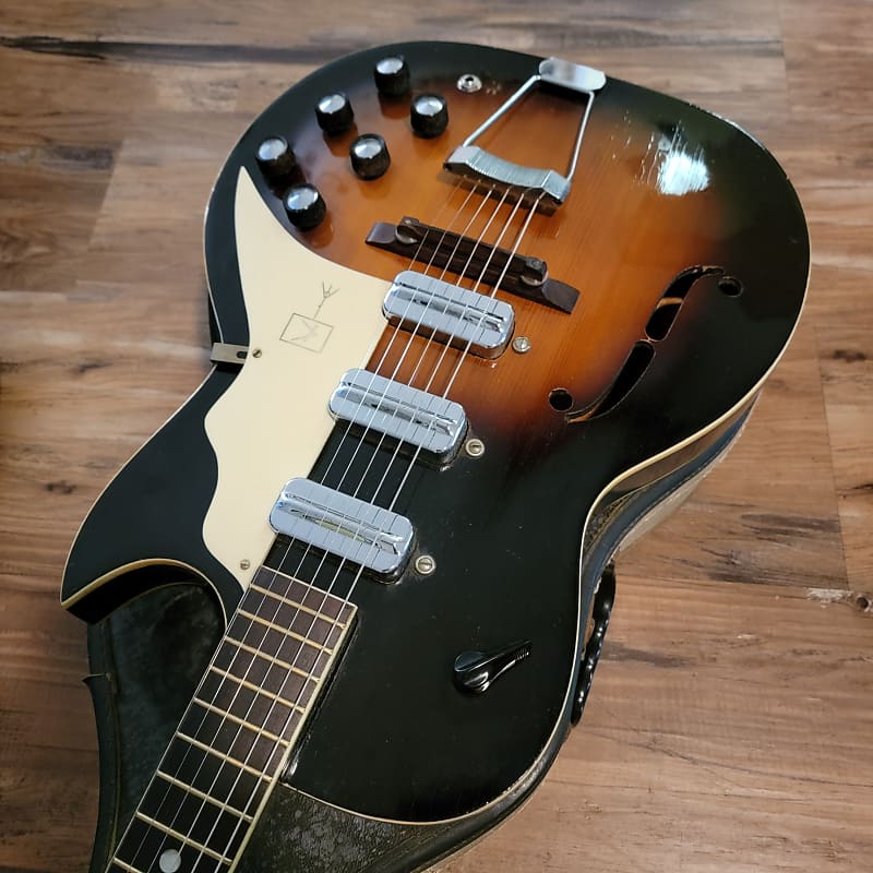 Vintage Kay K573 Speed Demon Electric Guitar 1960s Sunburst | Reverb
