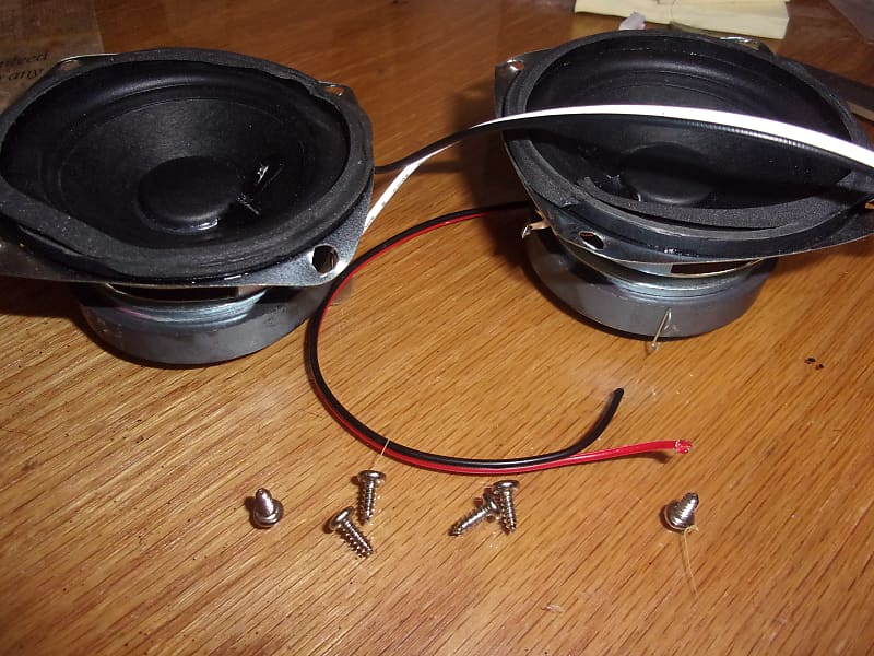 Memorex Sing Stand 3 or 2 lot of 2 Speakers 3" with wiring | Reverb