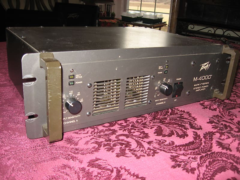 Peavey M4000 Stereo Power Amp with Builtin Active Crossover | Reverb