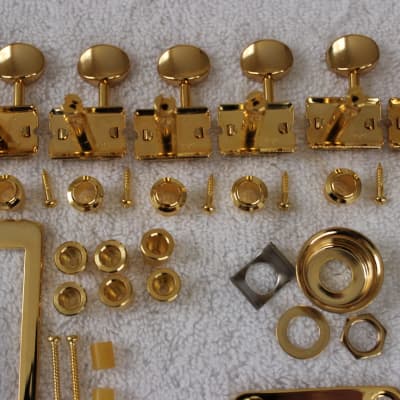 Fender/Gotoh Humbucker Telecaster Gold Hardware Set w/ Tuners | Reverb