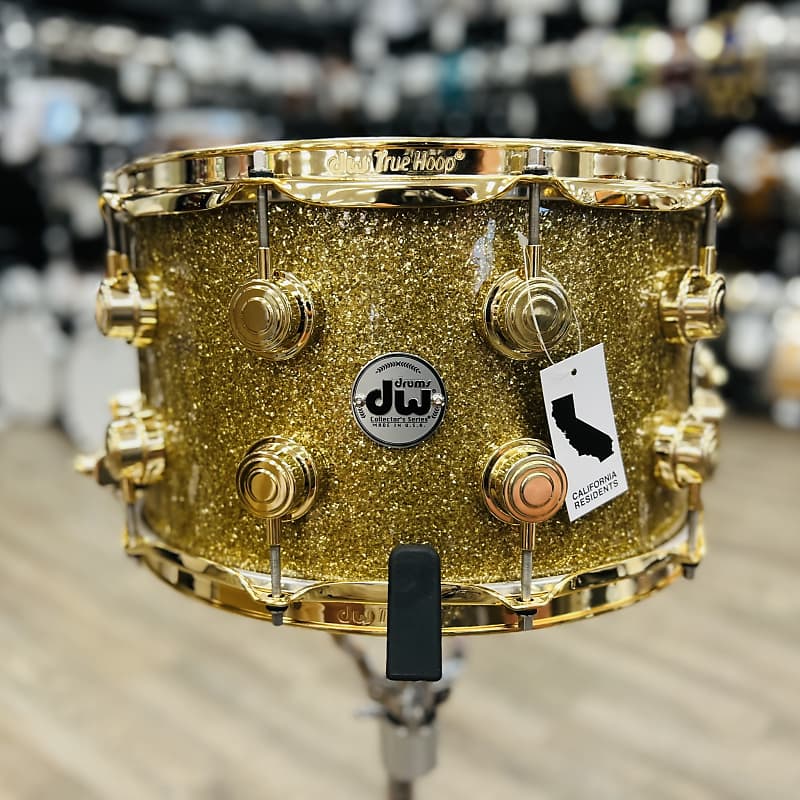 DW Collector's Series 8x14" Standard Maple Snare Drum (Gold | Reverb