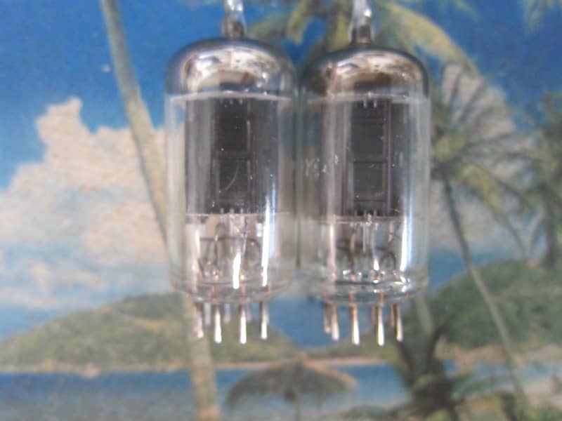 Pr Vintage RCA 12AU7 Preamp Driver Tubes 1960s, Long Black | Reverb