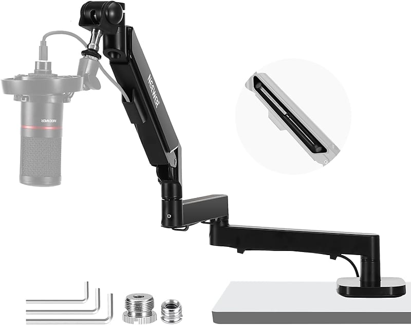 Low Profile Mic Arm Desk Mount, 360° Swivel Boom Arm with | Reverb