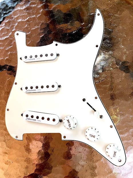EMG Passive pickup set Strat single coil loaded pickguard | Reverb