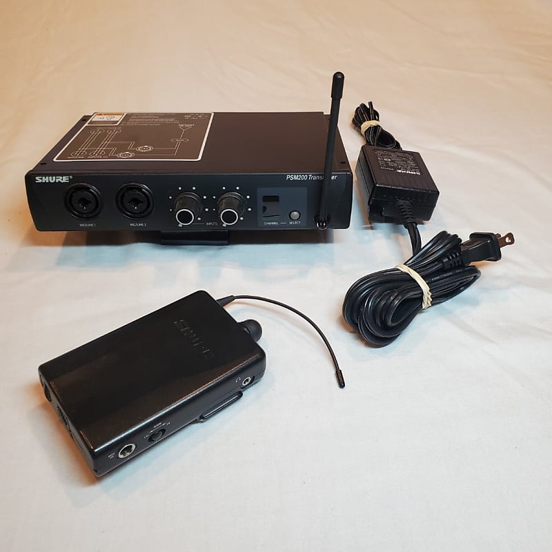 Shure Shure PSM200 IEM TransMixer and Body Pack Black (#4) | Reverb