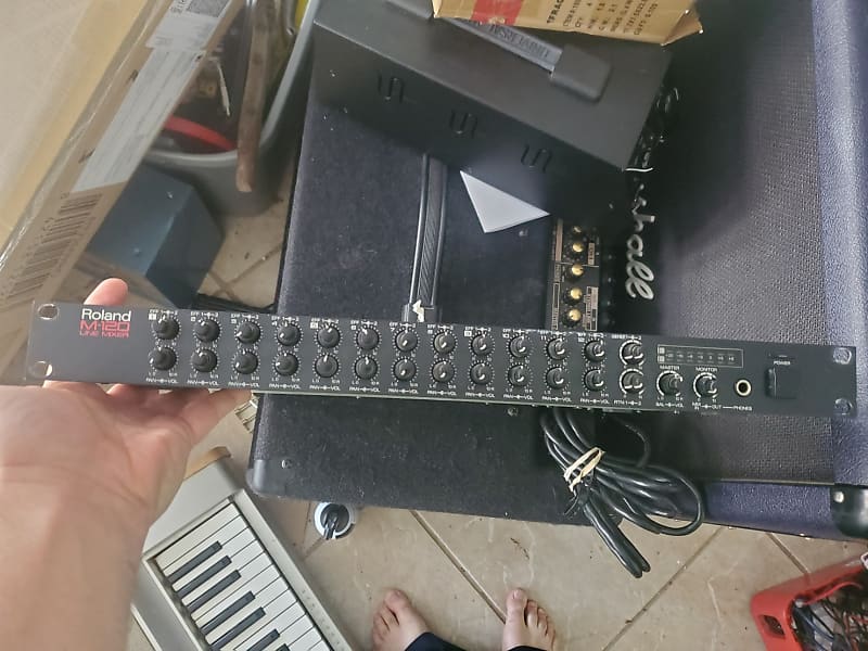 Roland M-120 Line Mixer Rack Rare Rackmount Mixer | Reverb
