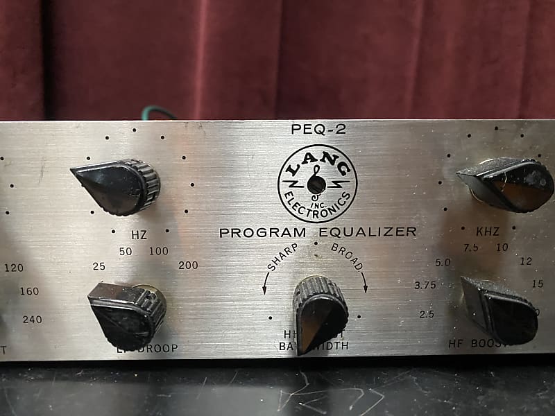 Lang PEQ 2A 1960s - Silver Original Pultec era | Reverb Australia