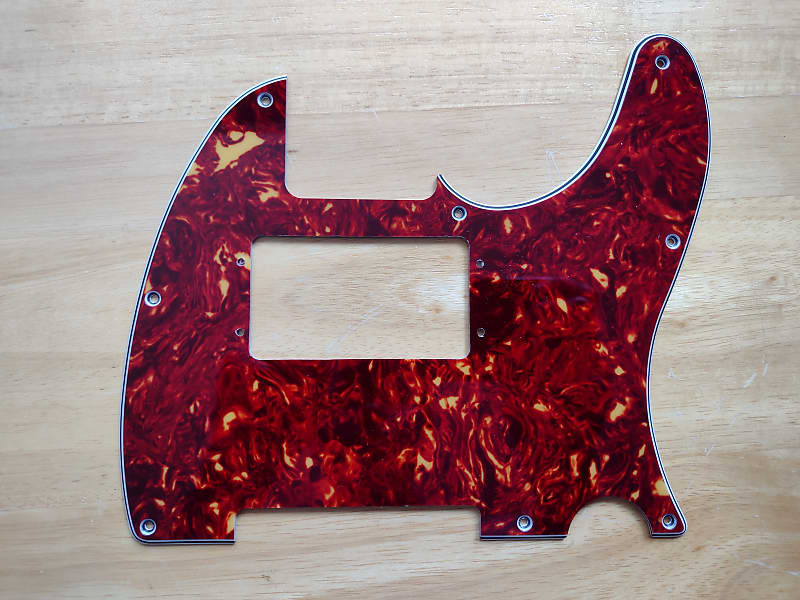 Telecaster Pickguard for Wide Range Humbucker - Vintage Red | Reverb
