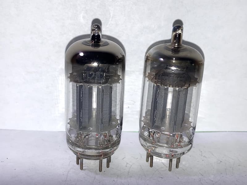 Tung-Sol 12AX7 ECC83 Long Gray Plate Tubes, Matched Pair, | Reverb