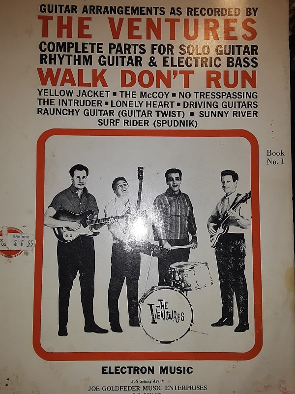 The Ventures Guitar Music Book, no tab 63 White | Reverb