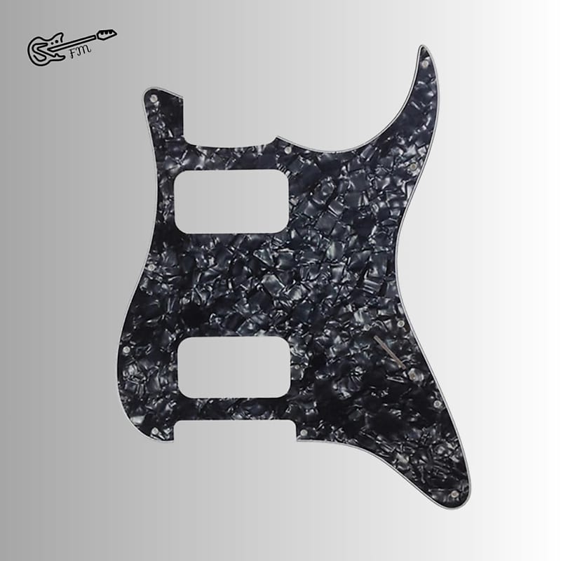 4 Ply Black Pearl Strat HH Style Pickguard | Reverb