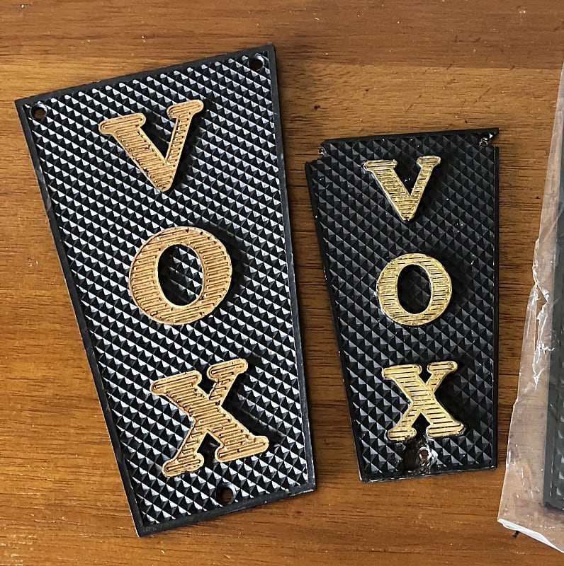 SET OF 2 Vox original 60's name plates ( one is RI) | Reverb