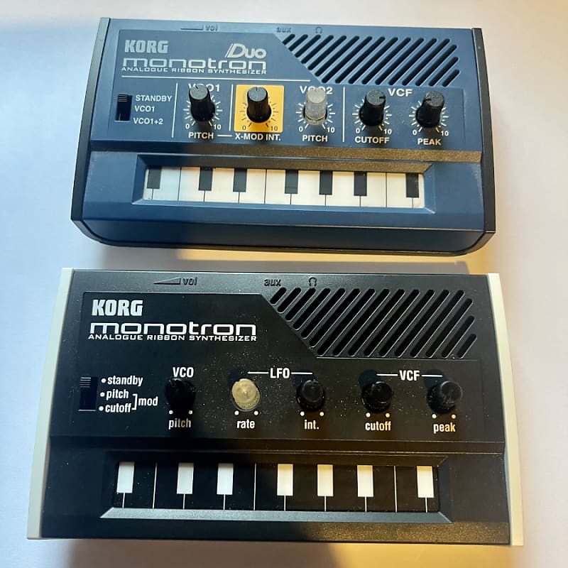 Korg Monotron + Monotron Duo 2016 1 noir, 1 bleu | Reverb