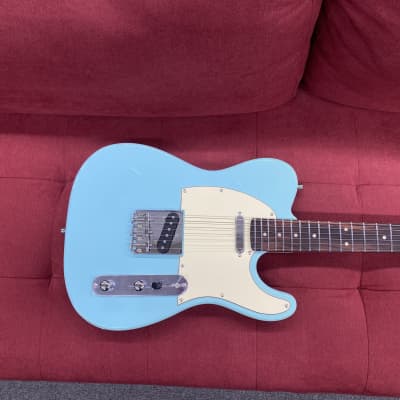 JET Guitars JT-300 BL T-Style Electric Guitar - Sonic Blue | Reverb