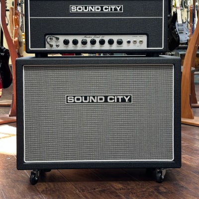 1970s Sound City 50 Plus Tube Amp Head & 4x12 Speaker Cab, | Reverb