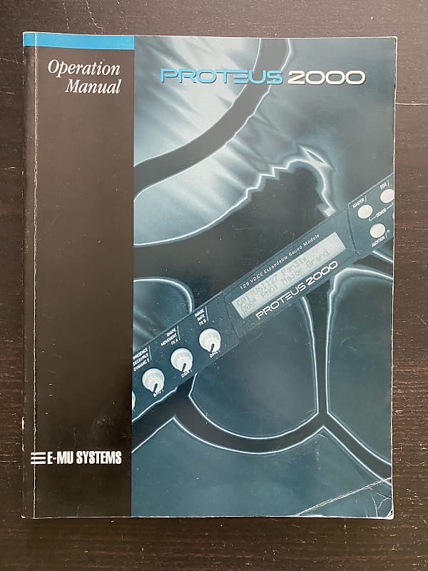 E-MU Systems Proteus 2000 Operation Manual | Reverb Canada