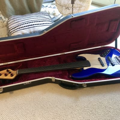 Purple 5-String Fretless Bass Guitar | Reverb