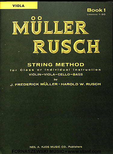 Muller Rusch - String Class Method - Viola Book 1 | Reverb