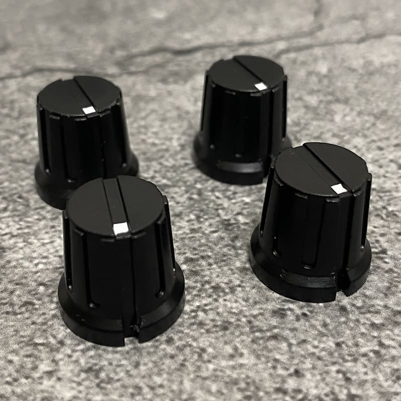 4x Black Guitar Fx Effects Pedal Mixer Knobs Mixing Control | Reverb