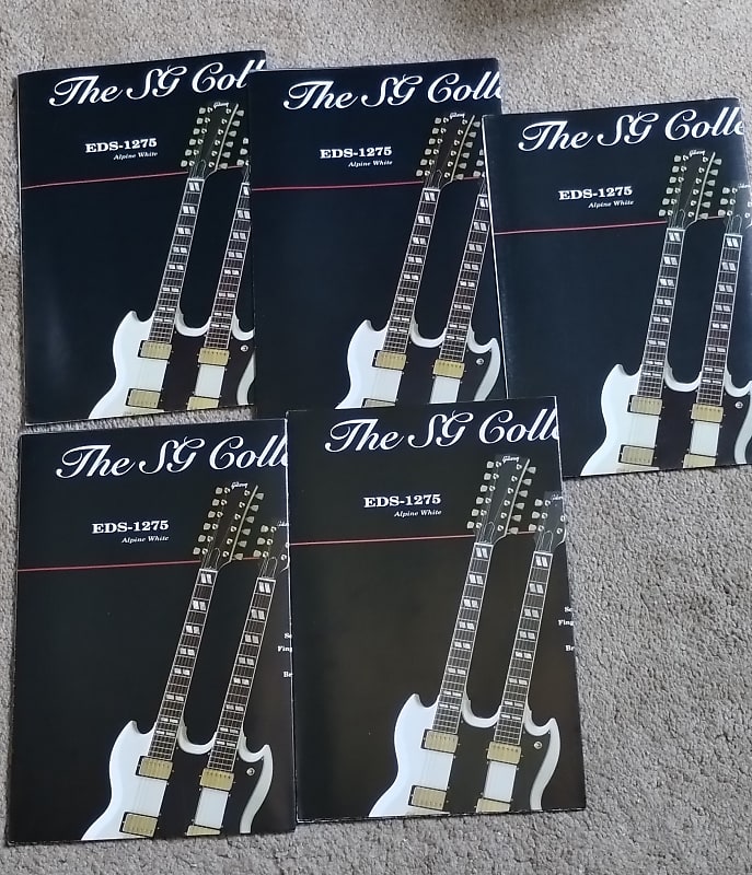 Gibson Poster : SG collection with Angus Young AC/DC 5 FIVE | Reverb