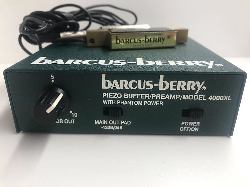 barcus-berry Piezo Buffer/Preamp/ Model 4000XL with Phantom | Reverb