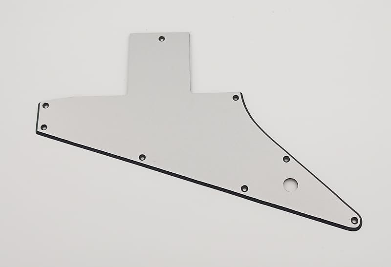 silver aluminium pickguard for gibson explorer 76' reissue | Reverb