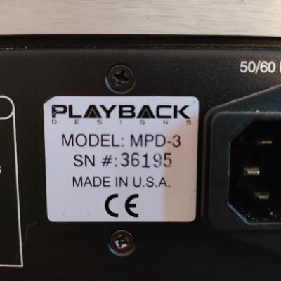 PLAYBACK DESIGNS MPD-3 | Reverb