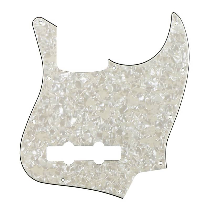 Jazz Bass Pickguard Scratch Plate Fits Fender USA MEX - Cream | Reverb