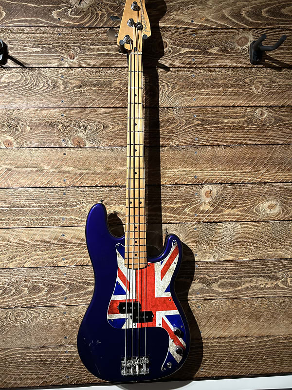 Fender Precision Bass 2000 - Blue, Union Jack Pick Guard | Reverb