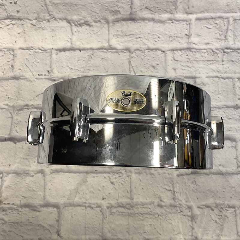 Pearl 14 Mirror Chrome Snare Shell | Reverb