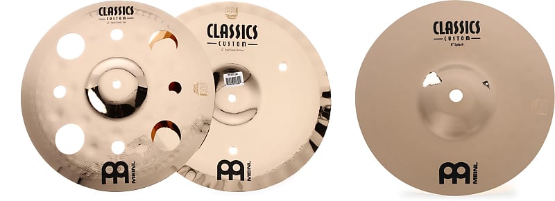 Meinl Cymbals 12 inch Classics Custom Trash Stack Bundle with | Reverb