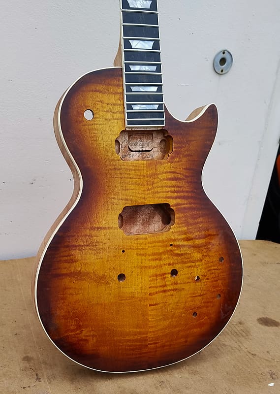 59 spec Maple cap, LP Mahogany body , unfinished lp guitar | Reverb