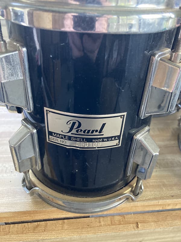 Pearl Maple Shell USA Tom 8x6 Black MLX,Masters? | Reverb