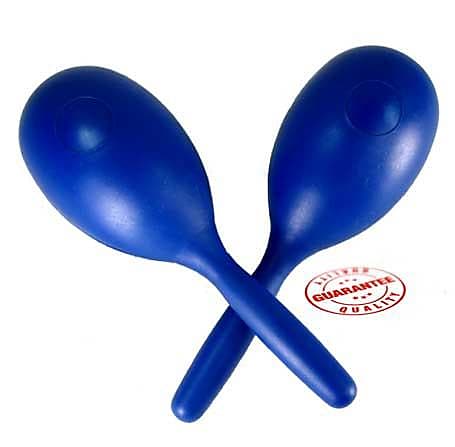 D’Luca Percussion Blue Fish Style Plastic Maraca | Reverb