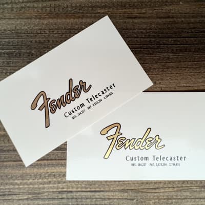 Fender Telecaster Custom Headstock Decal 1966 | Reverb