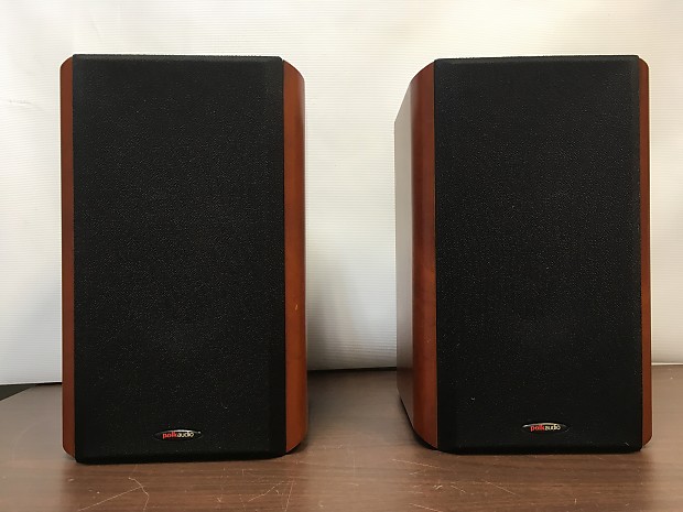 Polk Audio Speakers LSI 7 Pair Early 2000's Black/wood | Reverb