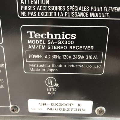 Technics SA-GX300 Receiver HiFi Stereo Audiophile Equalizer | Reverb