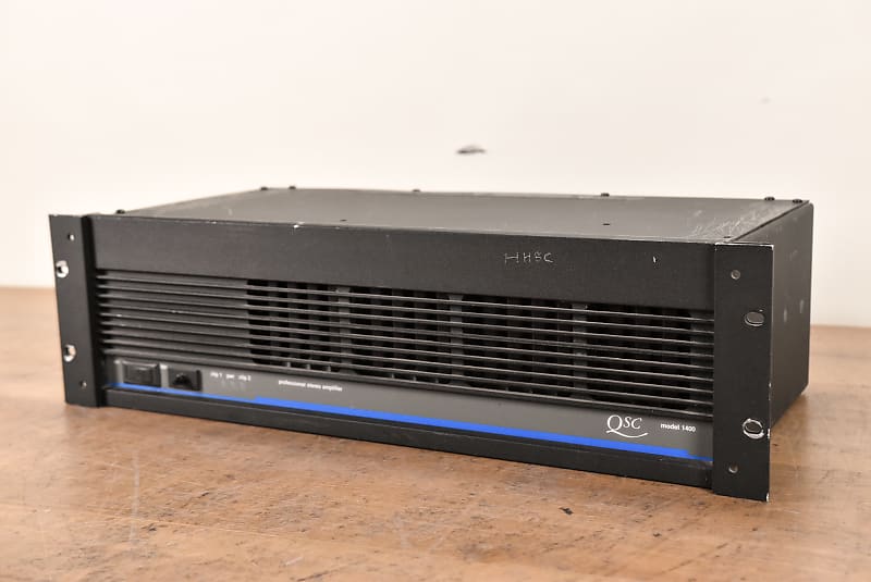 QSC Model 1400 Two-Channel Power Amplifier (church owned) | Reverb