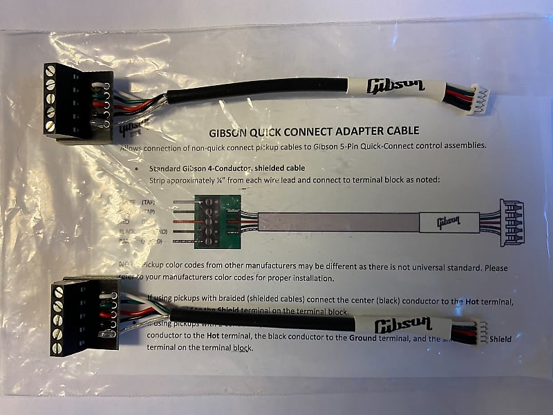 2 Gibson branded Quick Connect adapters | Reverb