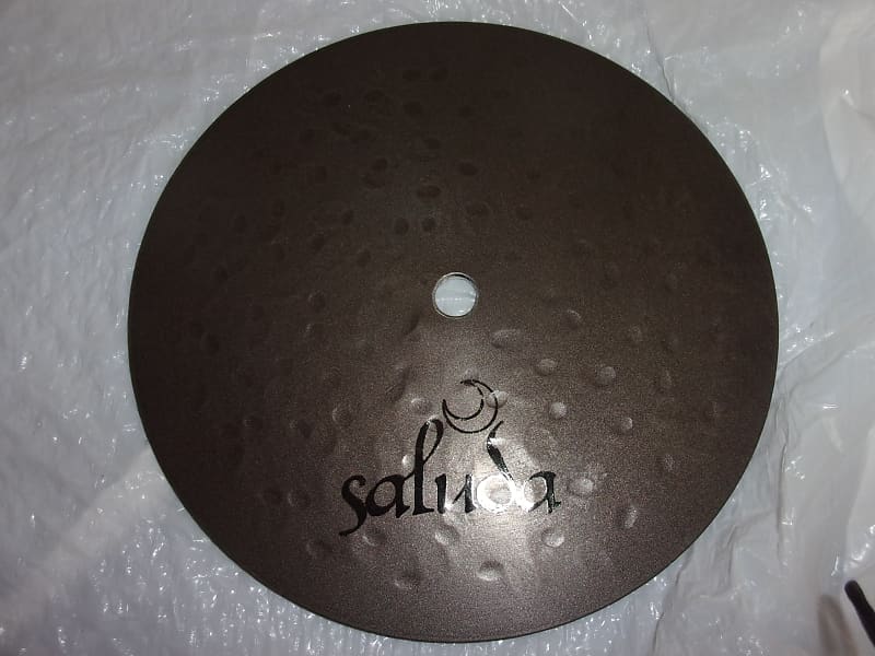 RARE Saluda 8" Black Vintage look Flat Bell Hand Hammered | Reverb